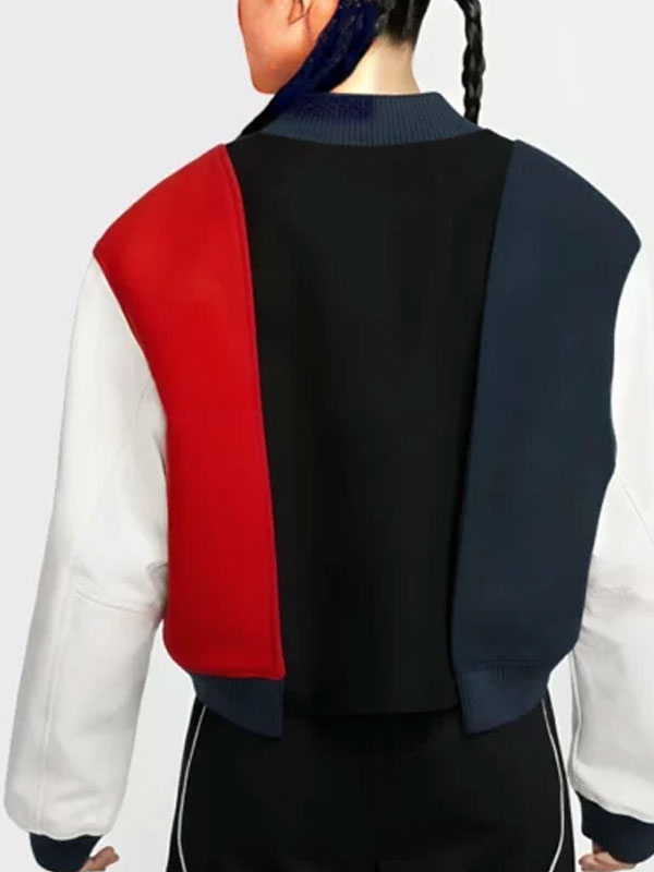Women By YOON Oversized Varsity Letterman Jacket