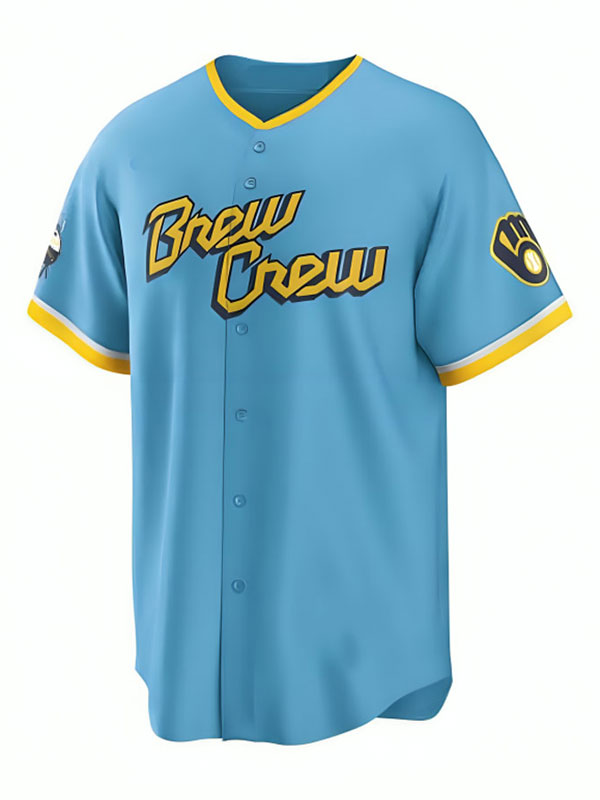 Unisex Milwaukee Brewers Brew Crew Blue Jersey