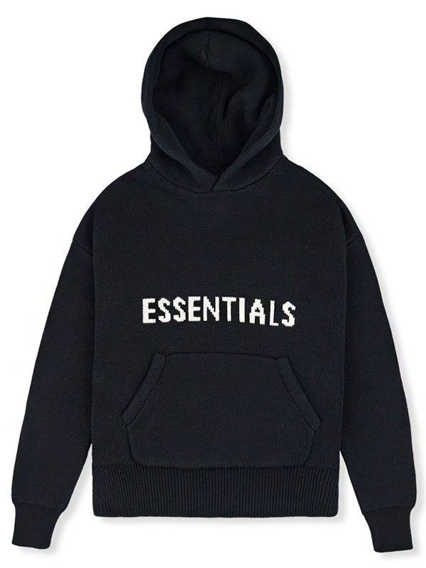 Essentials Knit Fleece Pullover Hoodie